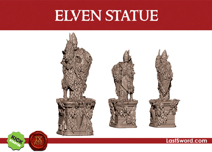 Kickstarter-Elven-Miniatures-Scenery-Elven-Statue02 | Last Sword ...