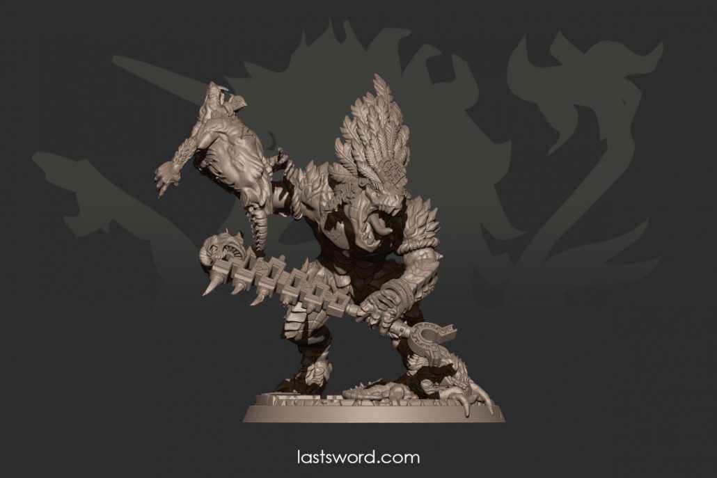 Ancient-caiman-Kroxigor-Lizarmen-Warhammer-01 | Last Sword Miniatures Blog
