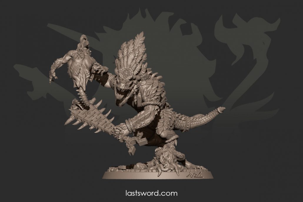 Ancient-caiman-Kroxigor-Lizarmen-Warhammer-02 | LastSword Forge