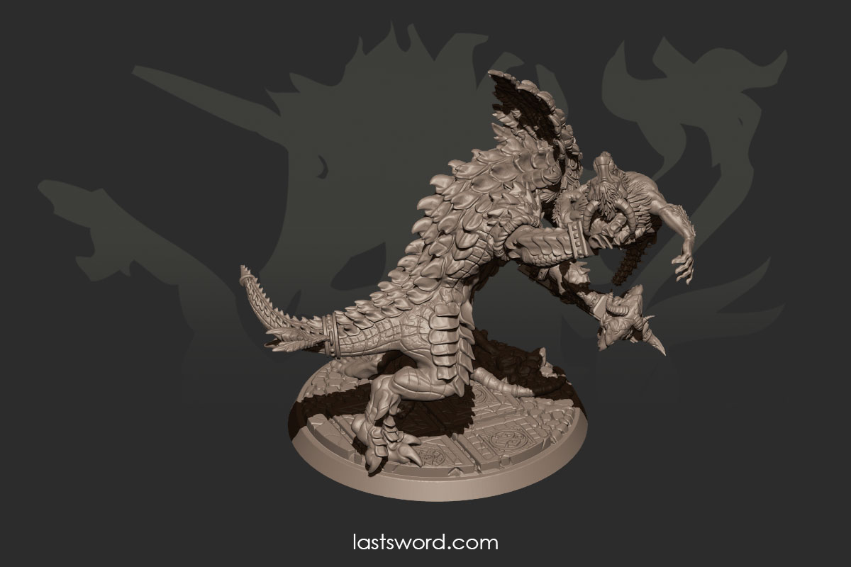 Ancient-caiman-Kroxigor-Lizarmen-Warhammer-08 | Last Sword Miniatures Blog