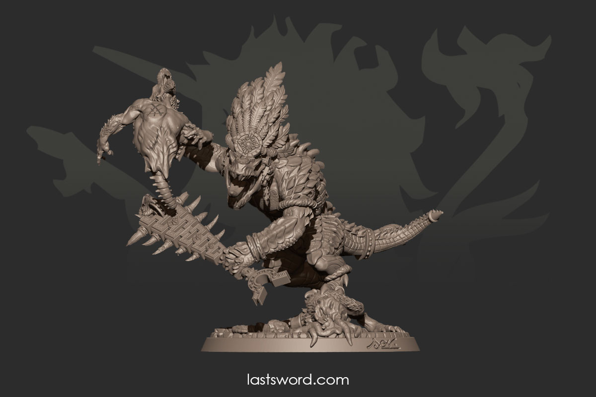 Ancient-caiman-Kroxigor-Lizarmen-Warhammer-02 | Last Sword Miniatures Blog