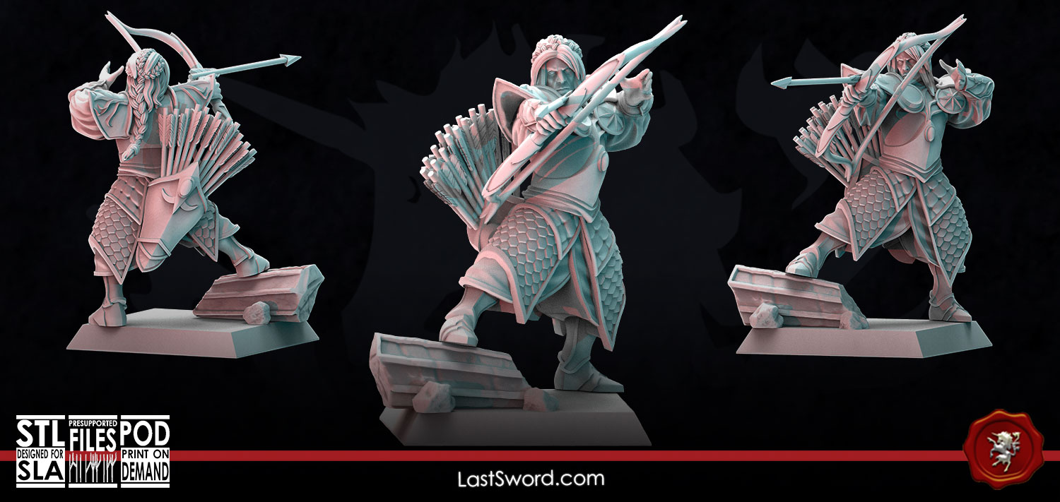 Shop-miniature-Elves-Chariot-PrinceonFoot-Archer-01 | Last Sword ...